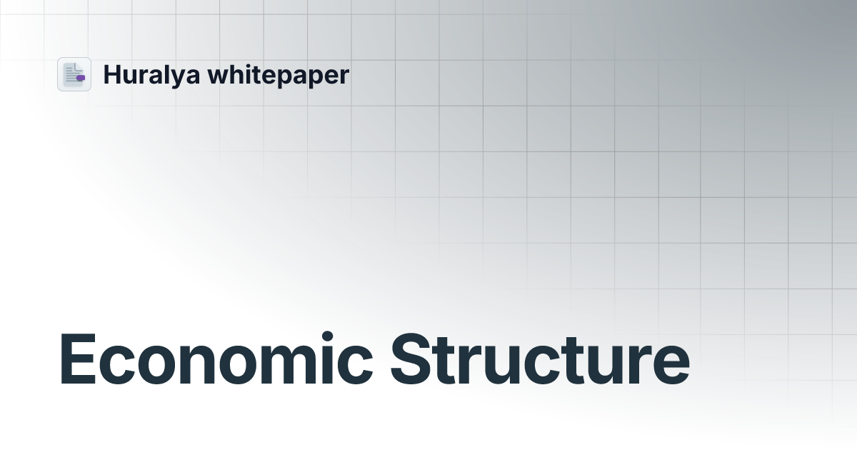 Economic Structure | Huralya whitepaper